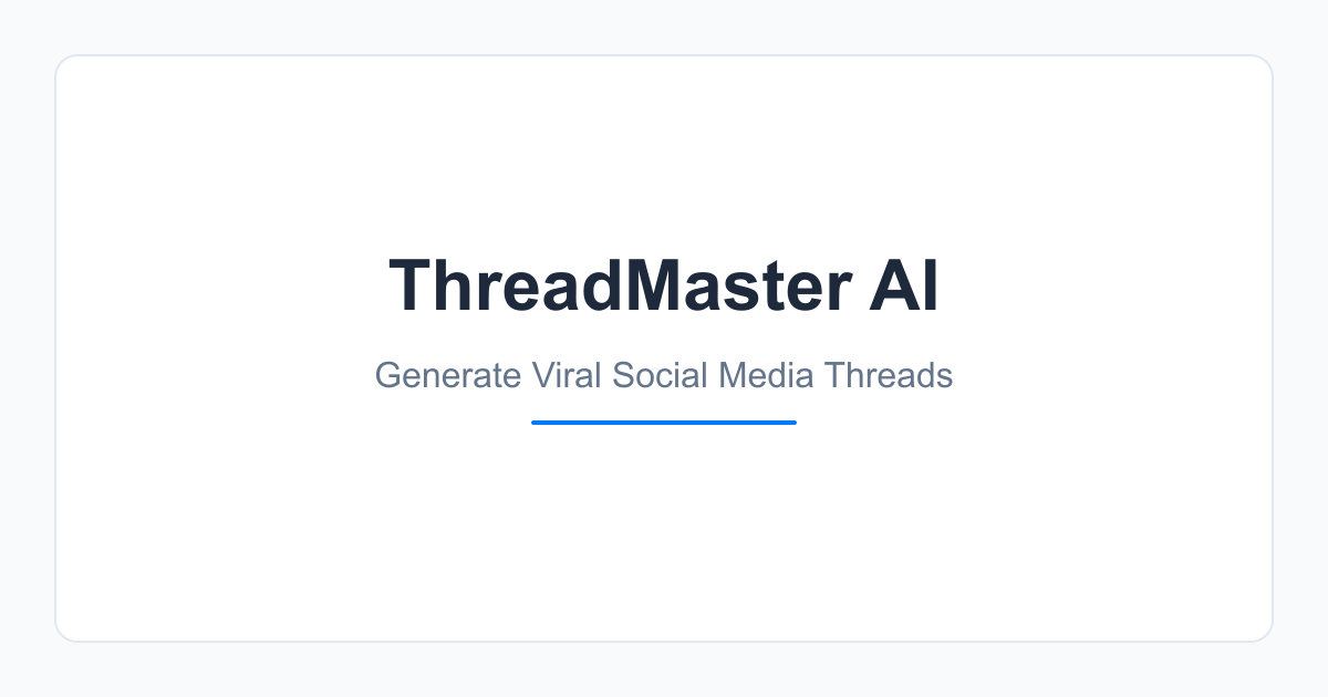 Sign In - ThreadMaster AI